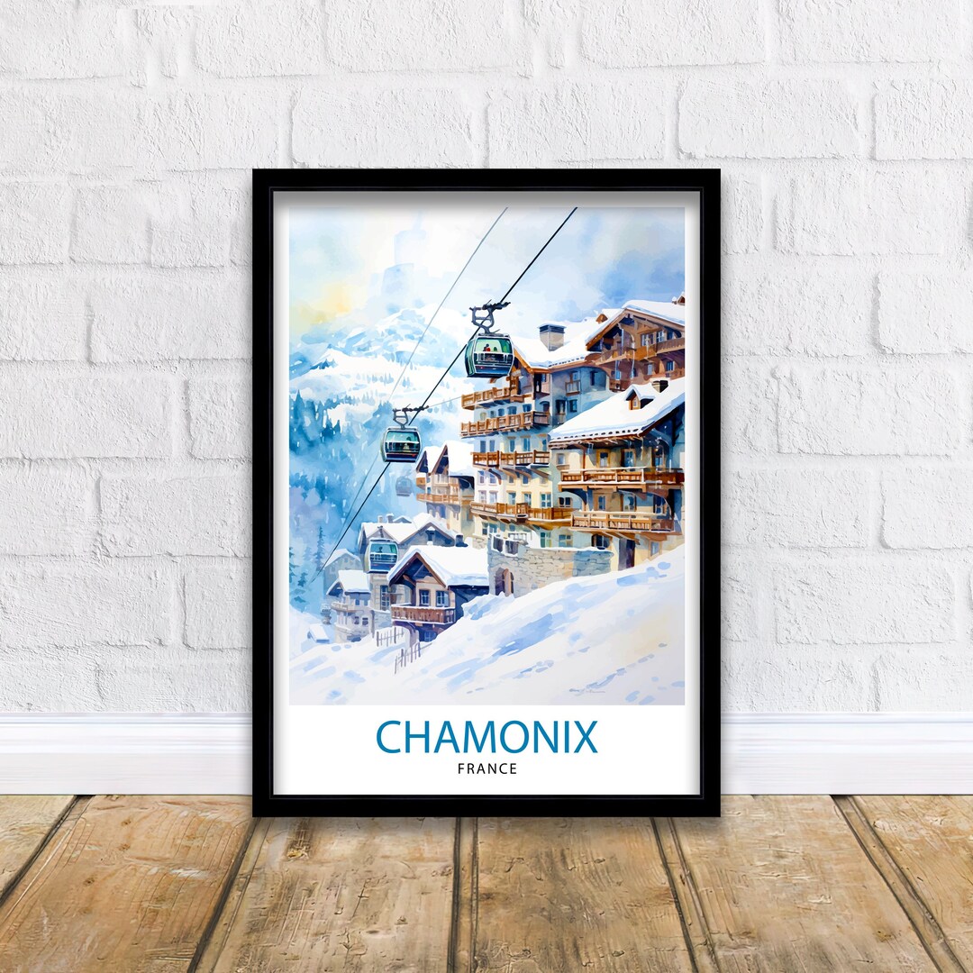 Chamonix France Print Chamonix Decor Chamonix Poster Chamonix Art ...