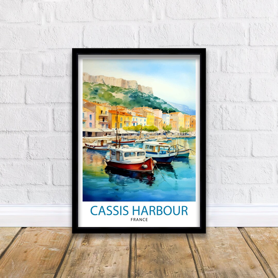 Cassis Harbour Travel Print Cassis Wall Decor Cassis Poster French ...