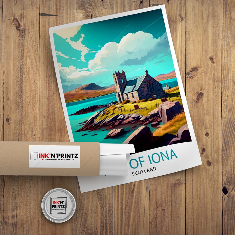 Isle of Iona Scotland Travel Print Iona Wall Decor Iona Home Living ...