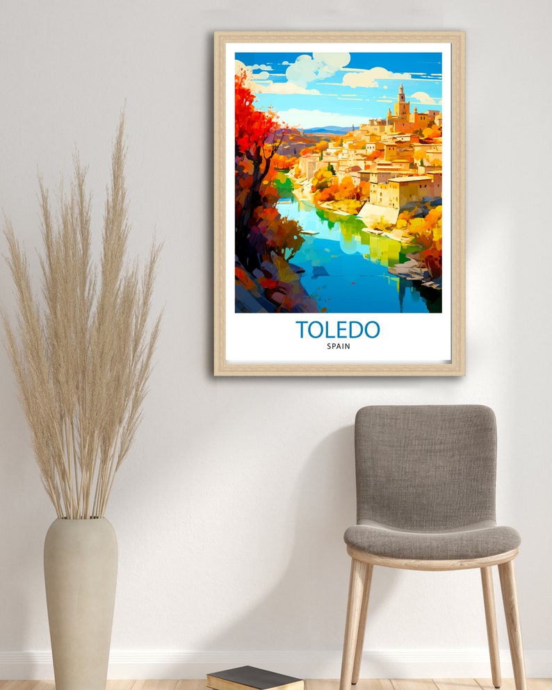 Toledo Spain Travel Print Toledo Wall Decor Toledo Poster Spain Travel ...