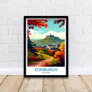 Edinburgh Scotland Travel Print Edinburgh Wall Art Edinburgh Home Decor ...