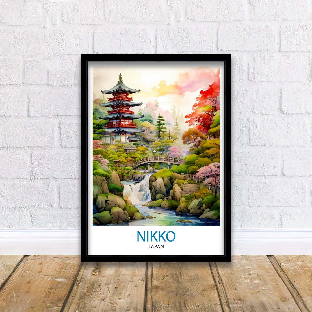 Nikko Japan Travel Print Nikko Wall Decor Nikko Poster Japan Travel ...