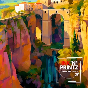 Ronda Spain Travel Print Ronda Wall Decor Ronda Poster Spain Travel ...