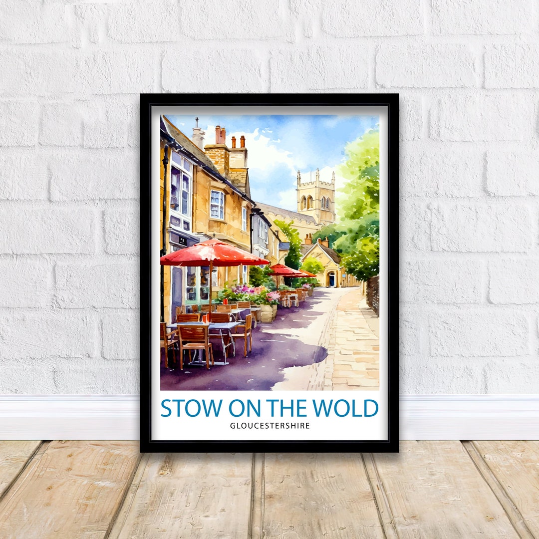 Stow on the Wold Travel Print England Wall Decor Stow on the Wold ...