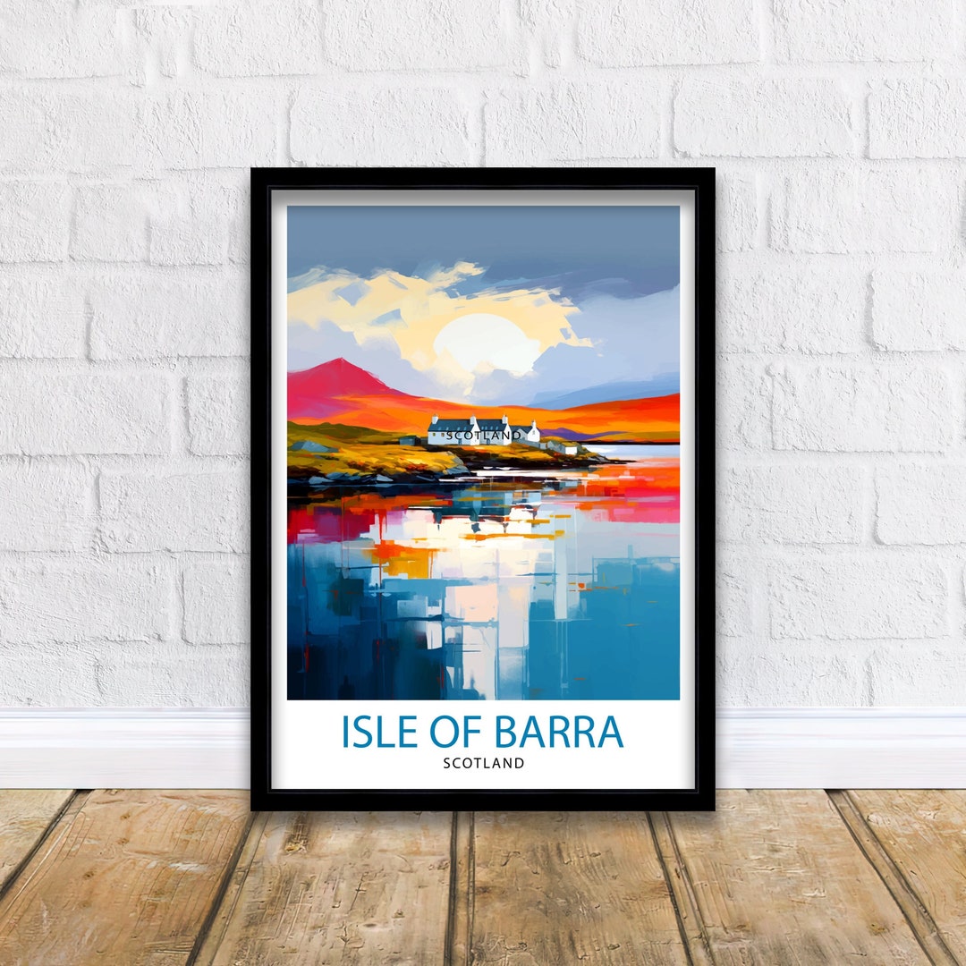 Isle of Barra Travel Print Barra Wall Decor Barra Home Living Decor ...