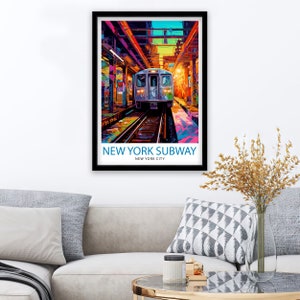 New York Subway Print| NYC Subway Wall Decor New York City Subway ...