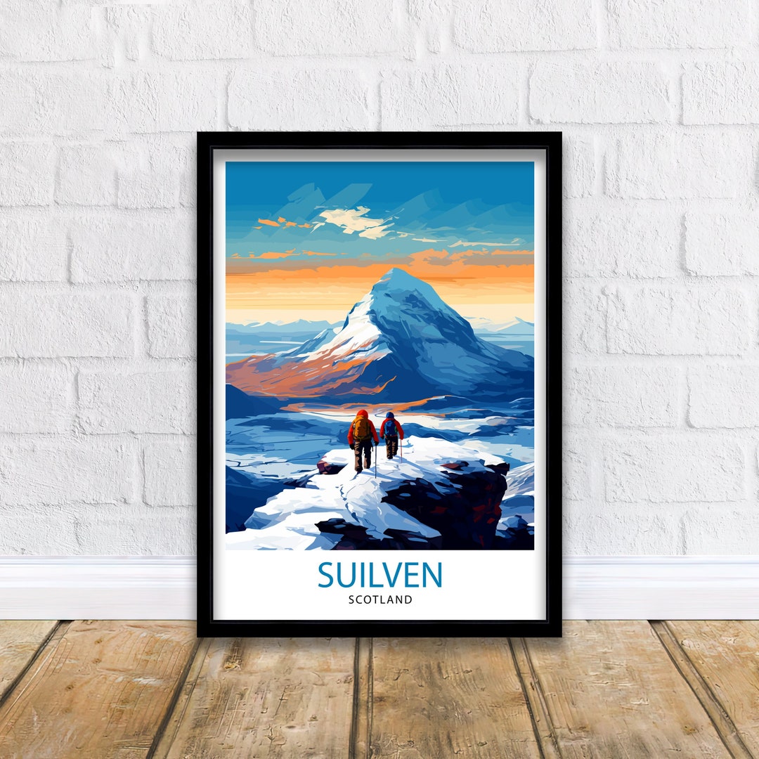 Suilven Mountain Print Scotland Highland Landscape Scottish Wilds Wall ...