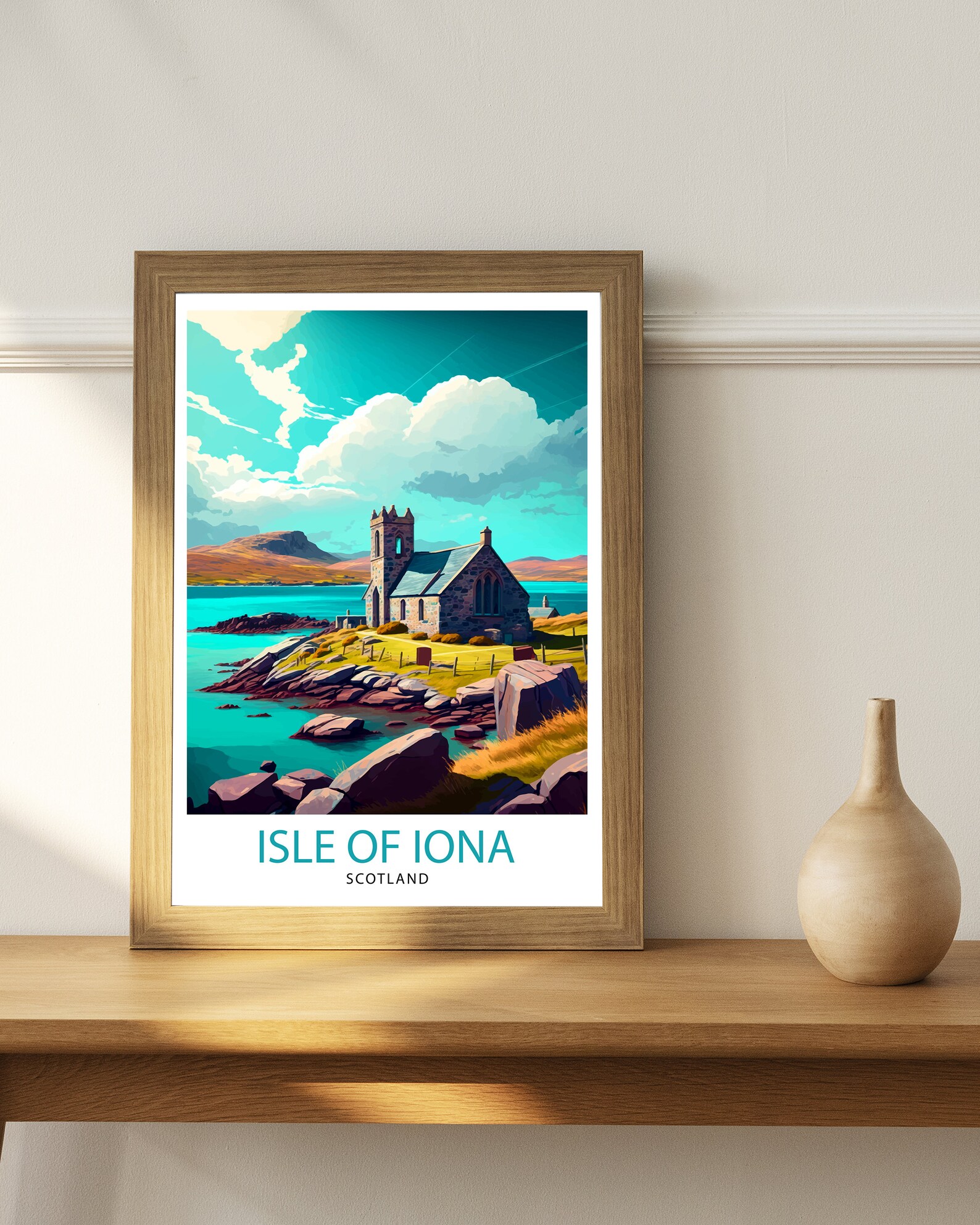 Isle of Iona Scotland Travel Print Iona Wall Decor Iona Home Living ...