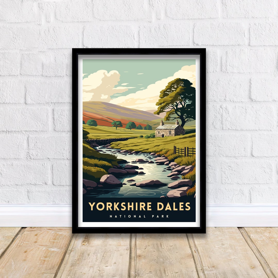 Yorkshire Dales Travel Print | Travel Poster| Yorkshire Print ...