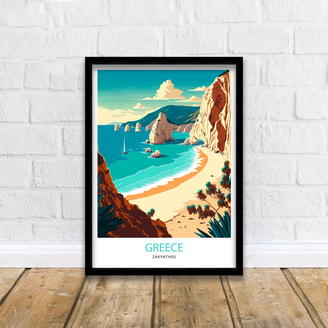 Greece Travel Print Greece Wall Art Greek Art Print Greece Print Greece Poster Greece Art Travel ...
