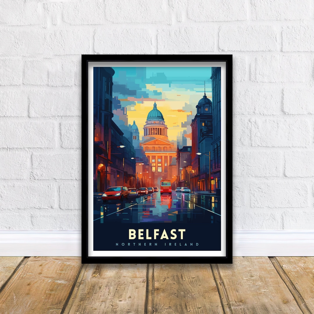 Belfast Northern Ireland Travel Print Belfast Wall Decor Belfast Home ...