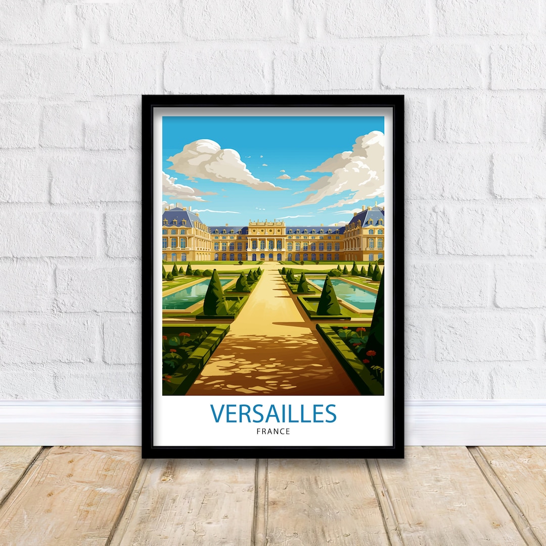 Versailles France Travel Print Versailles Wall Decor Versailles Poster ...