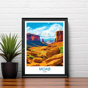 Moab Utah Travel Print Wall Decor Wall Art Moab Wall Hanging Home Décor ...