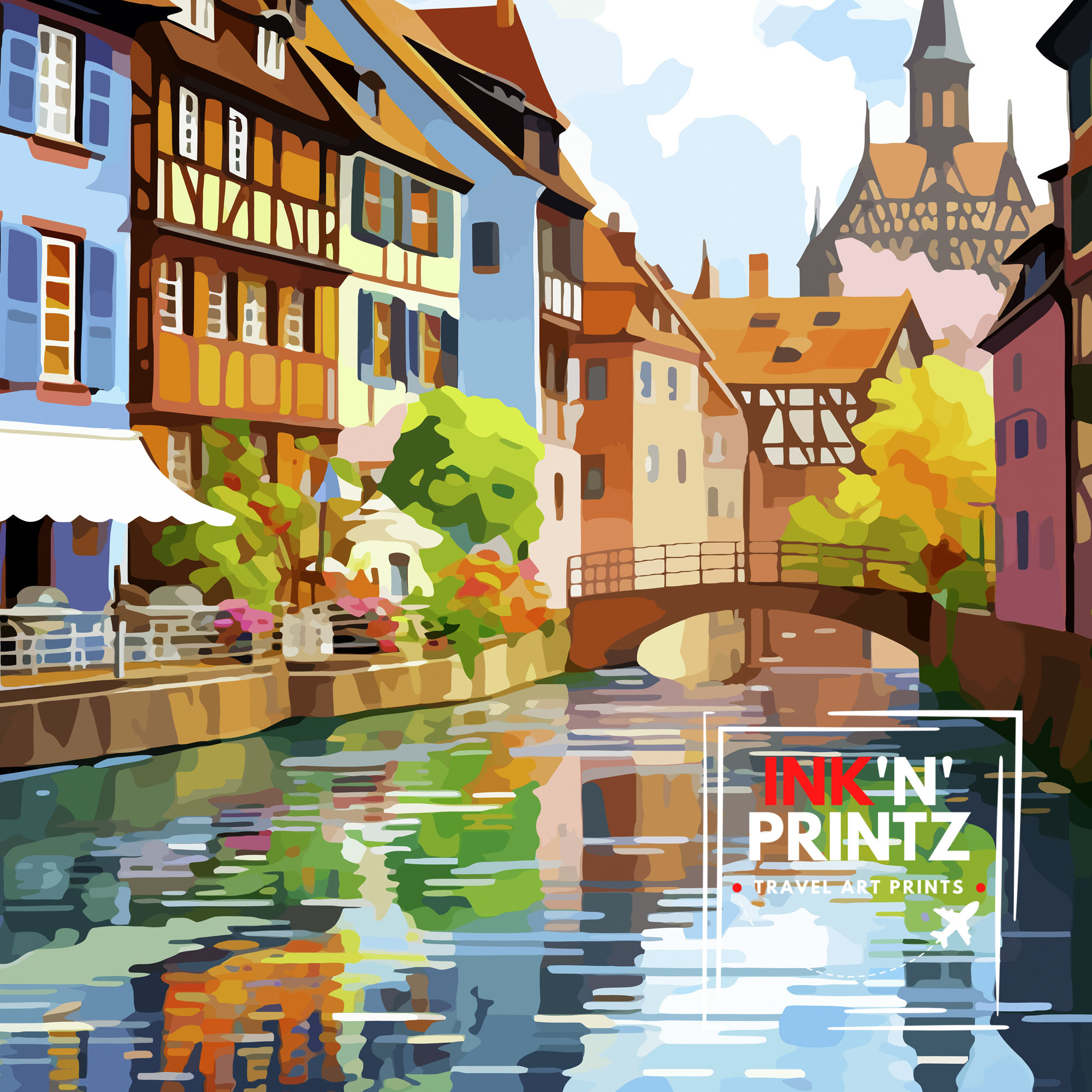 Strasbourg France Travel Print Strasbourg Wall Decor Strasbourg Poster ...