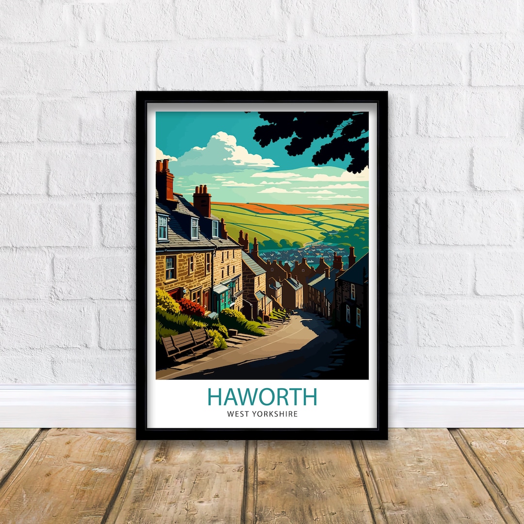 Haworth Yorkshire Travel Print Haworth Wall Art Haworth Home Decor ...