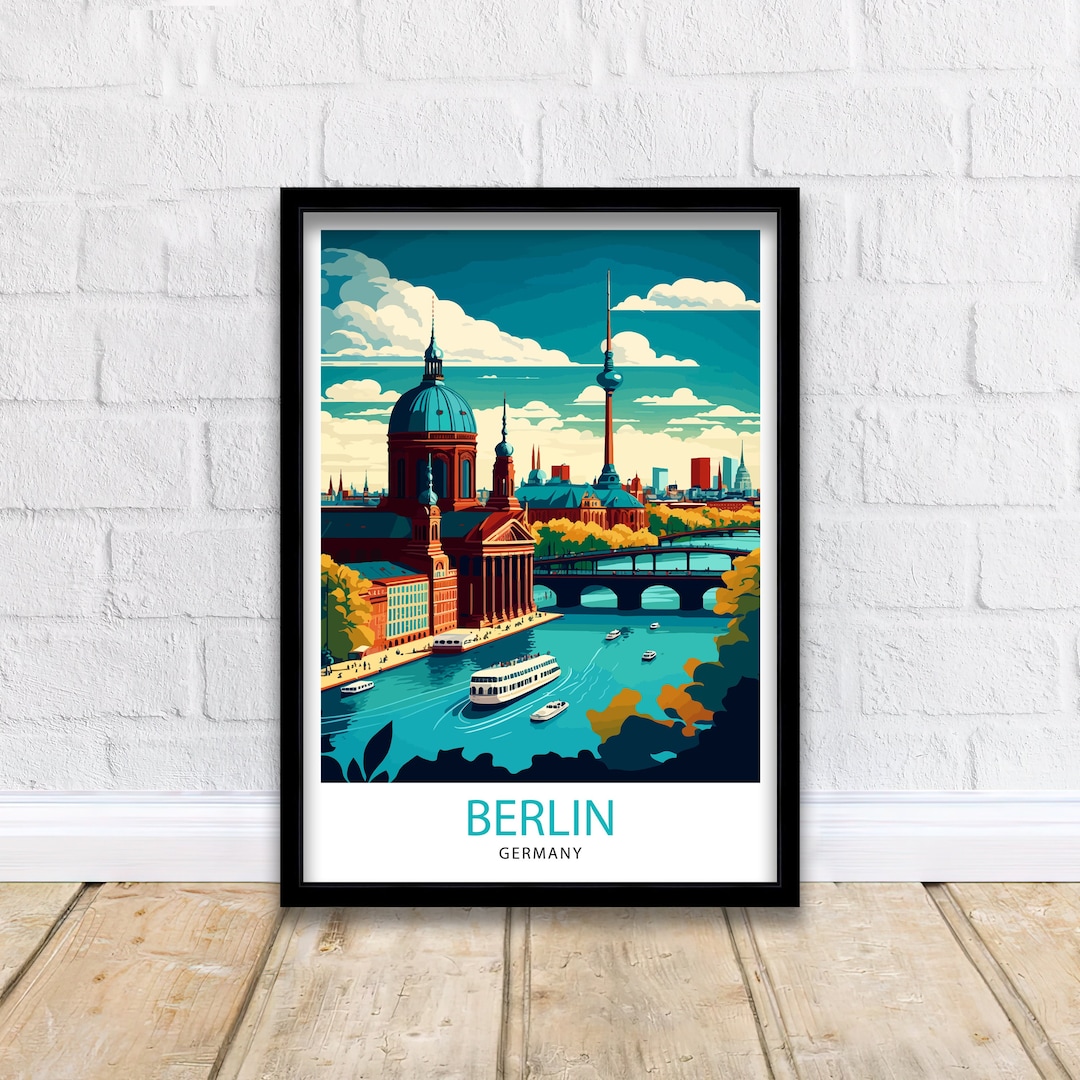 Berlin Germany Travel Print Berlin Wall Decor Germany Travel Poster ...