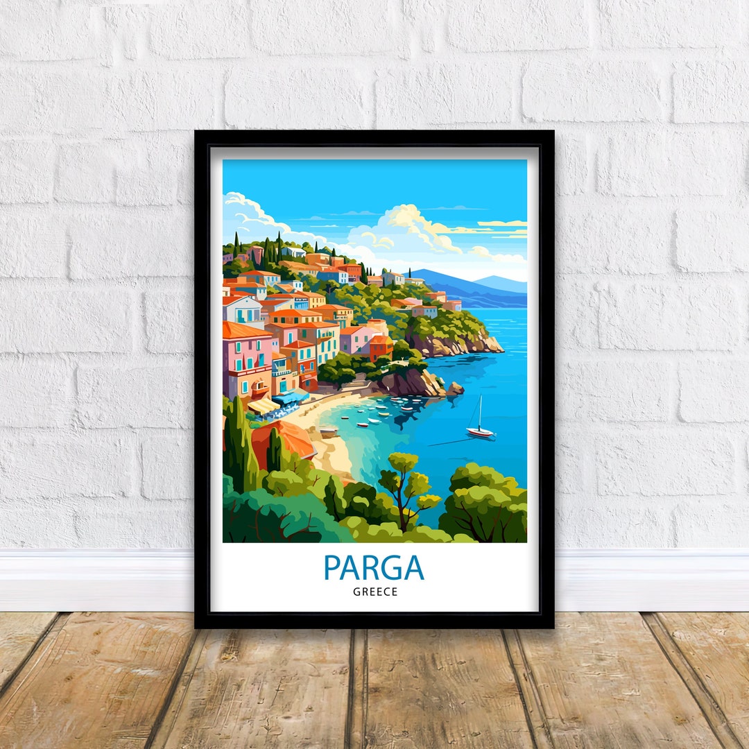 Parga Greece Travel Print Parga Wall Decor Parga Poster Greece Travel ...
