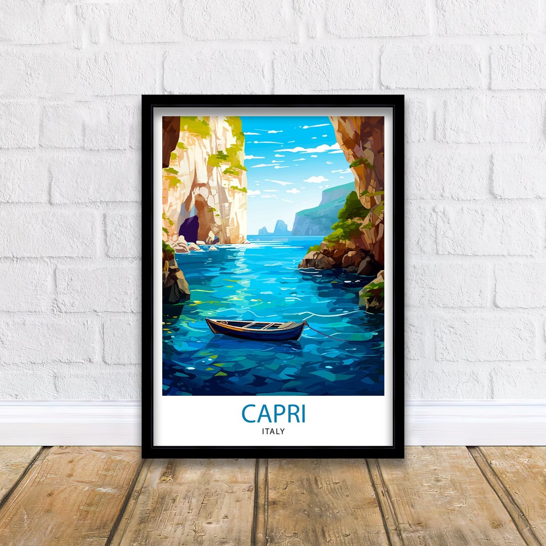 Capri Italy Travel Print Capri Wall Decor Capri Home Living Decor Capri ...