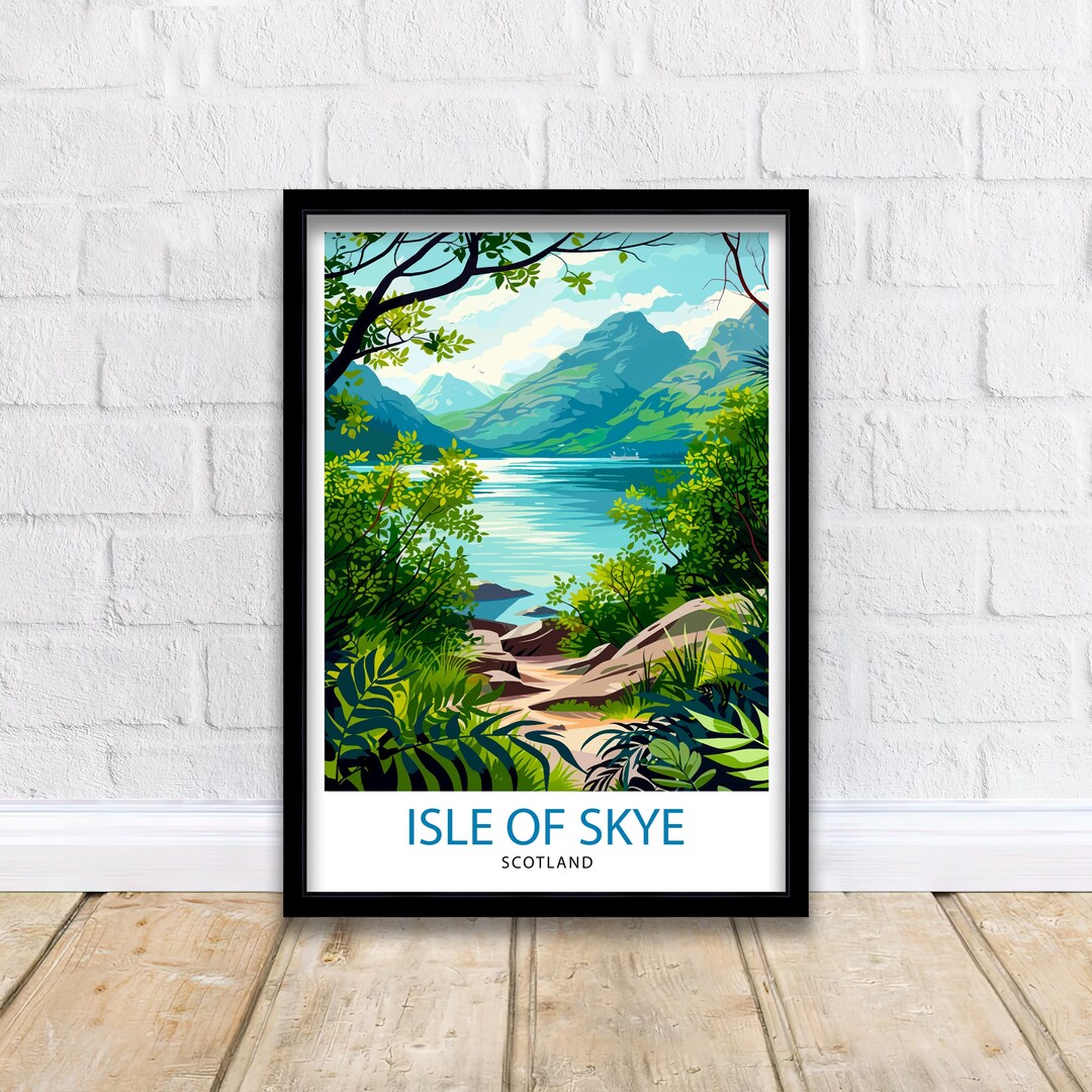 Isle of Skye Travel Print Skye Wall Decor Skye Home Living Decor, Isle ...