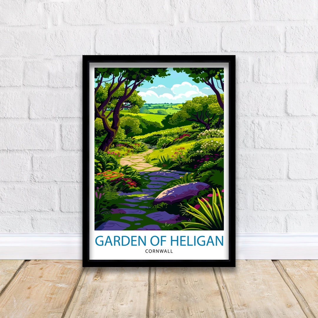 The Lost Gardens of Heligan Cornwall Travel Print Wall Decor Wall Art ...