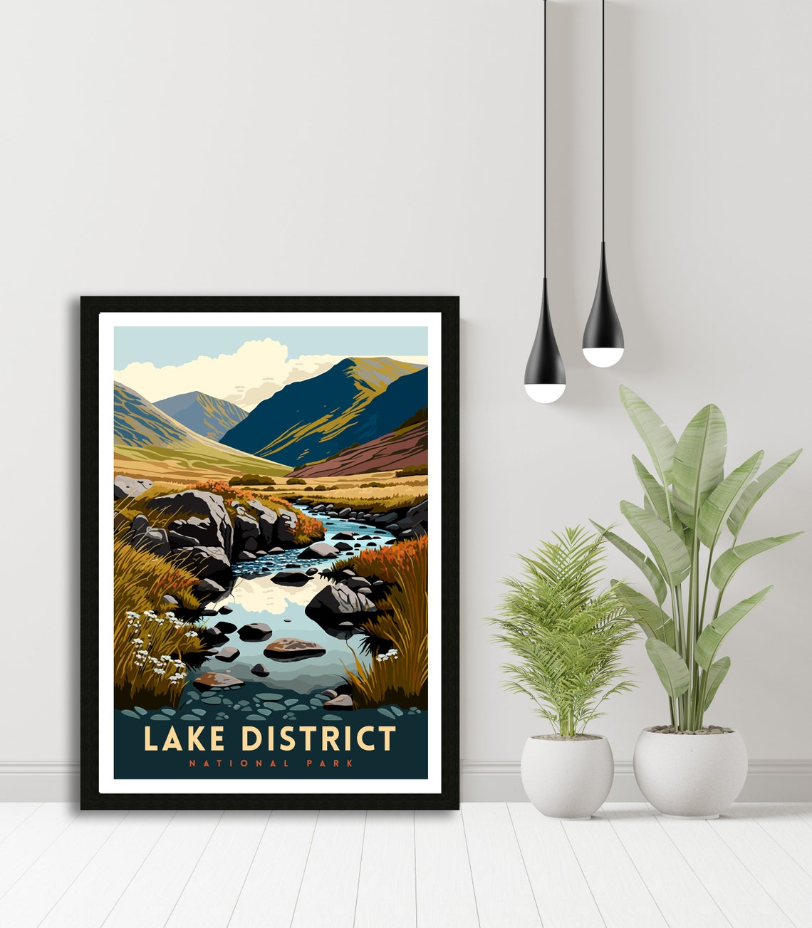Lake District Travel Print | Lake District Print | Lake District Art ...