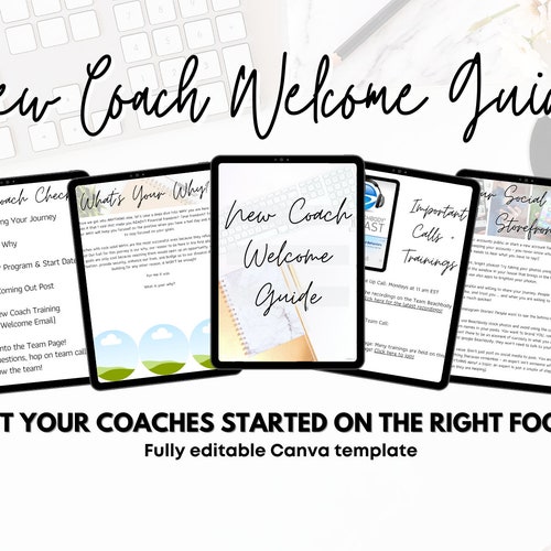 New Coach Guide Getting Started Basics Canva Editable - Etsy