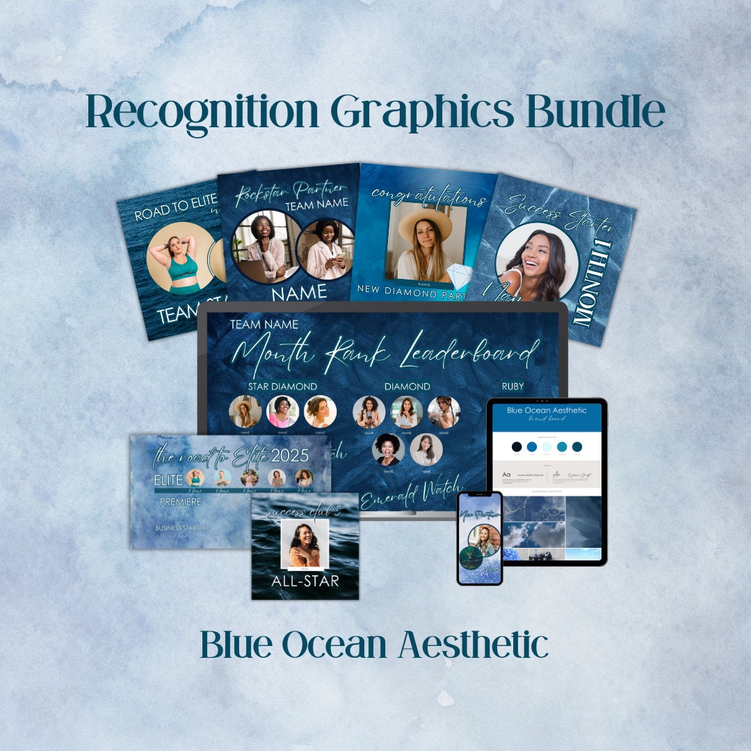 Blue Ocean Aesthetic Recognition Graphics Bundle for Bodi Partners ...