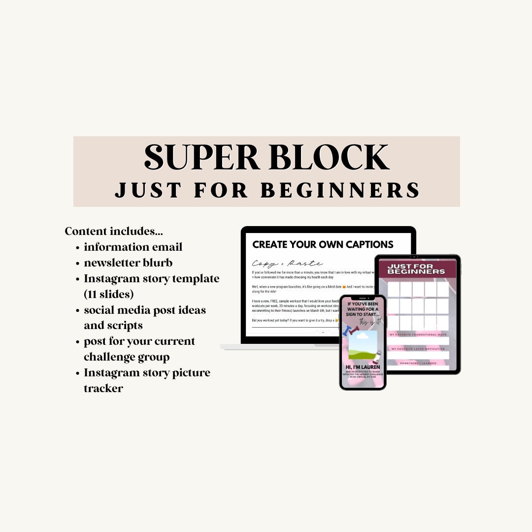 Super Block Just for Beginners Promotional Materials for Bodi Partners ...