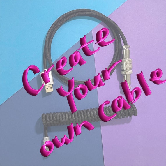 Custom Coiled Cable With Metal Finishing made to Order | Etsy