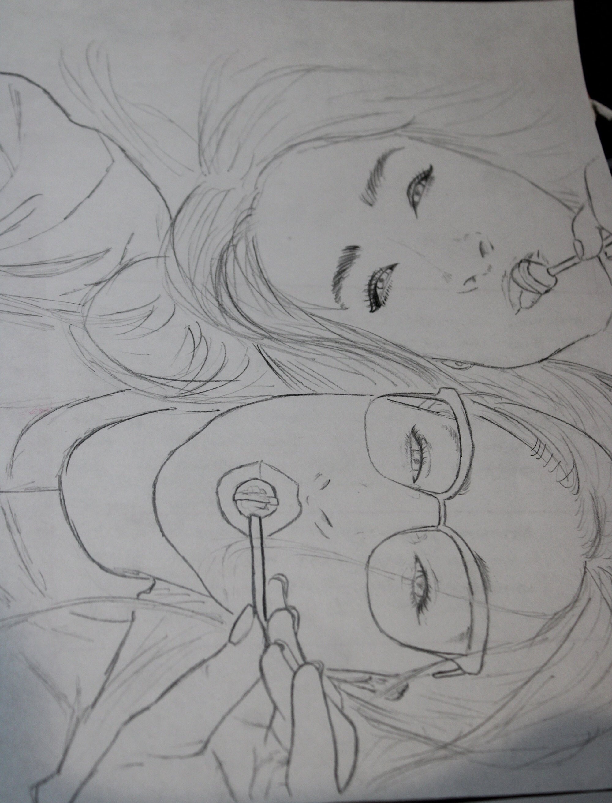 Custom Hand-drawn Monochromatic Portraits, Realistic. - Etsy