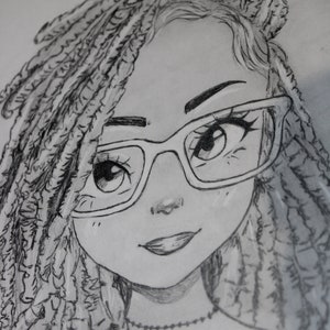 Custom Anime Drawing, Your Own Portrait Picture Turned Into Anime or ...