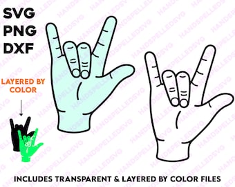 Bff Hand Sign Svg | Etsy