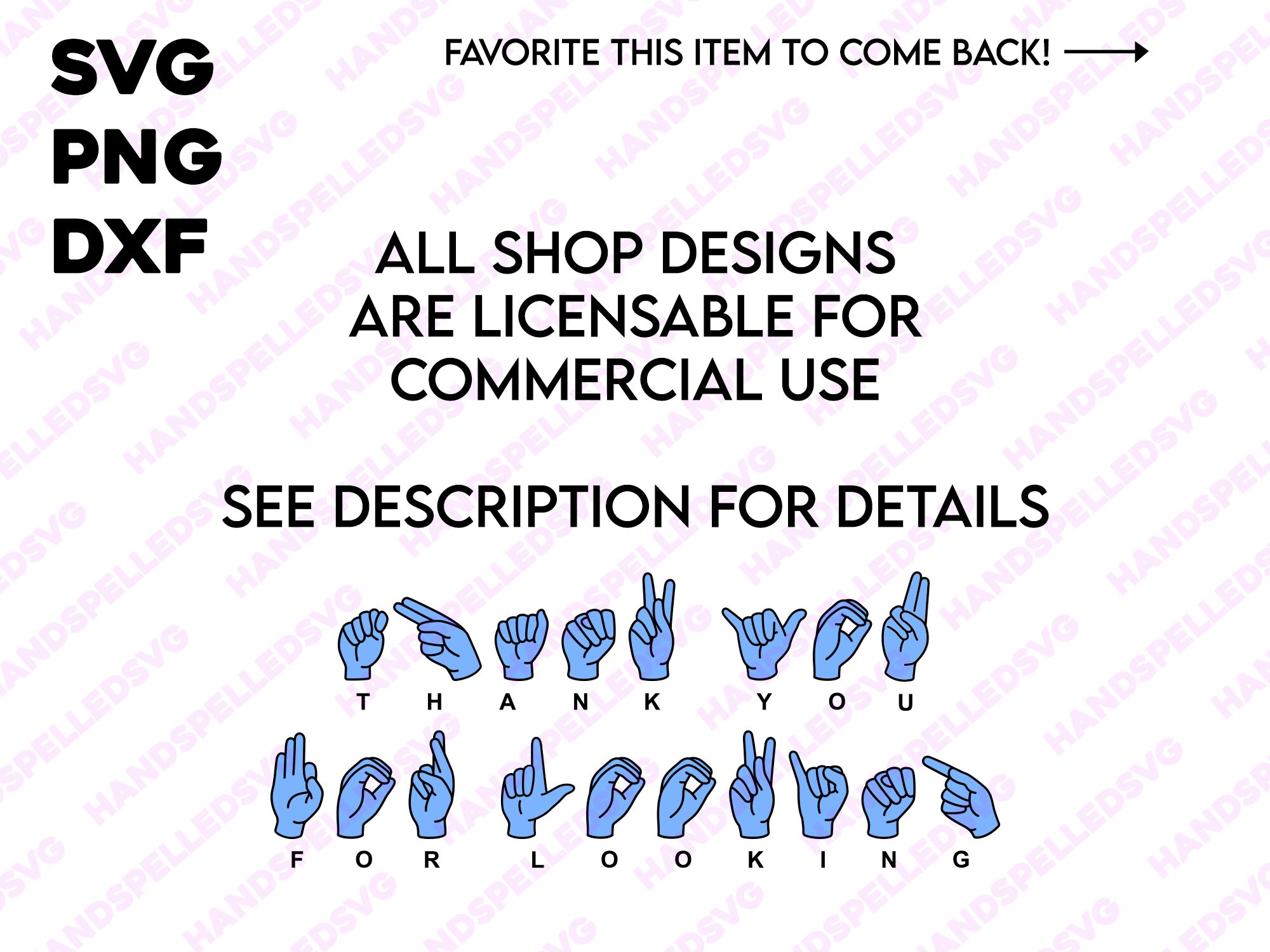 Days of the Week American Sign Language Asl PNG SVG DXF Bundle | Etsy