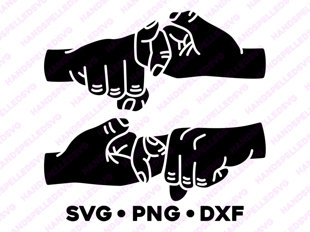 Friend American Sign Language Hand SVG PNG DXF | Transparent Background ...