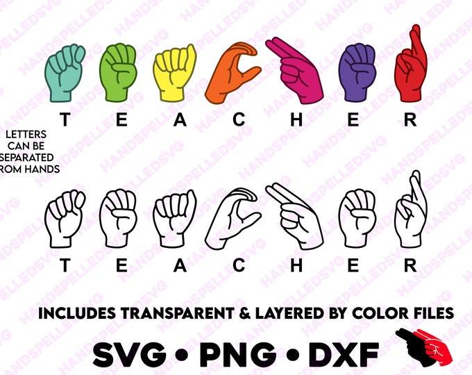 Sign Language SVG ASL SVG American Sign Language Svg Asl Alphabet Svg ...