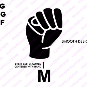 American Sign Language Asl Complete Alphabet & Numbers 0-10 PNG SVG DXF ...