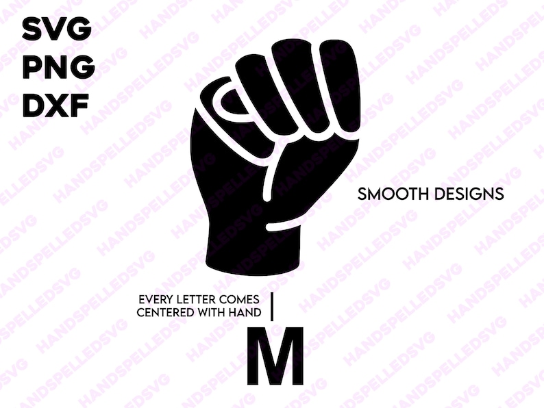 American Sign Language Asl Complete Alphabet & Numbers 0-10 PNG SVG DXF ...