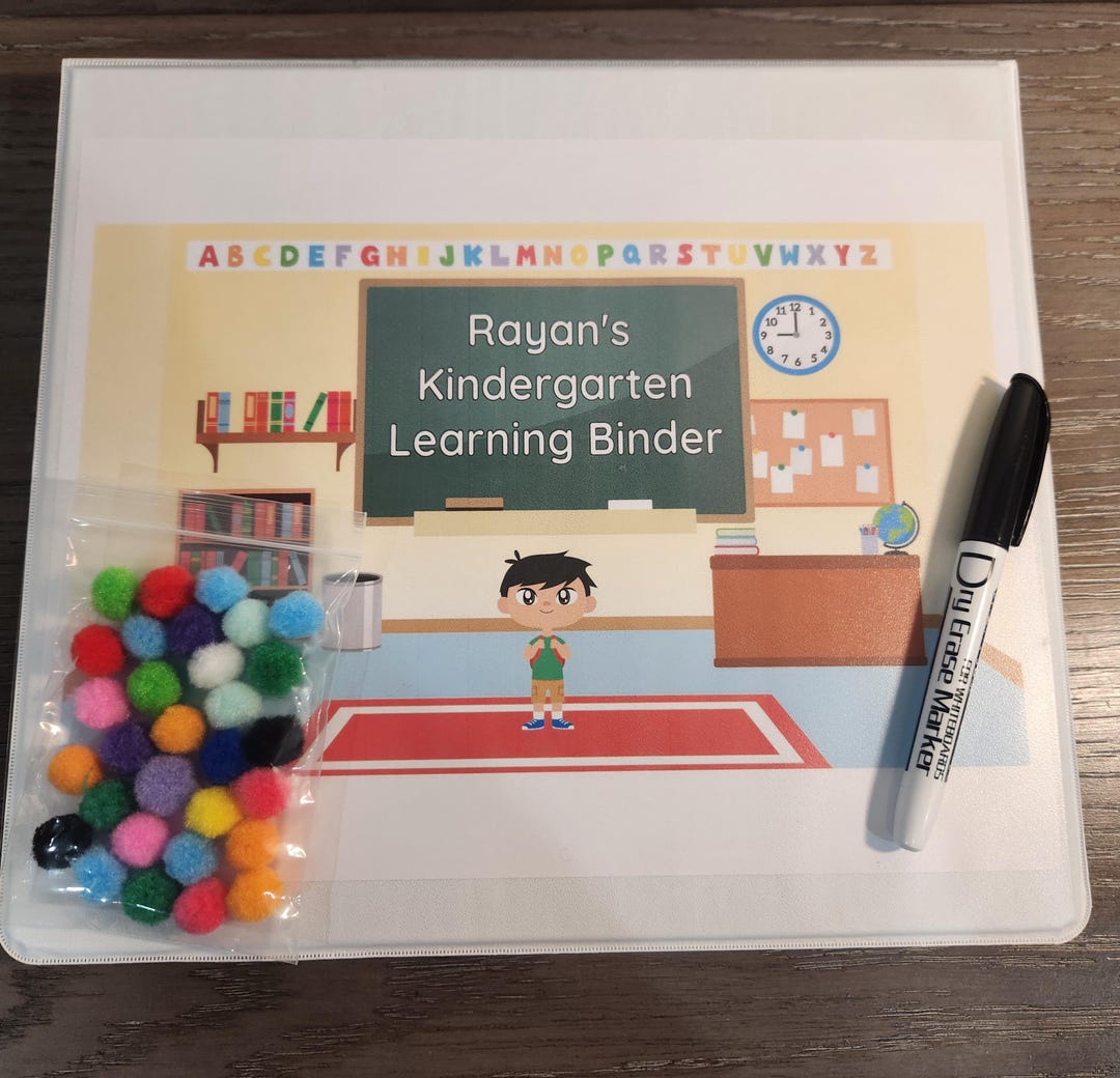 Fully Assembled Prek Kindergarten Prep Learning Binder Busy Book With ...