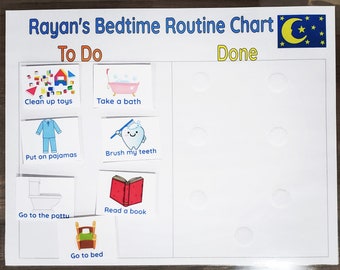 Velcro Routine Chart - Etsy