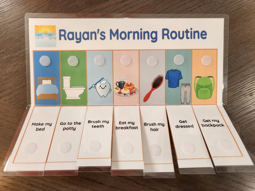 Personalized Morning Routine Checklist - Etsy