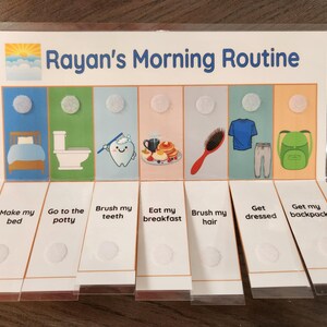 Personalized Morning Routine Checklist - Etsy