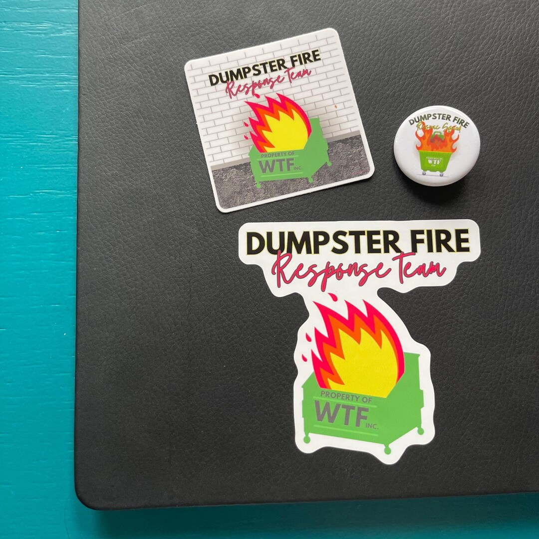Dumpster Fire Response Team Accessories, Funny Co-worker Gift - Etsy