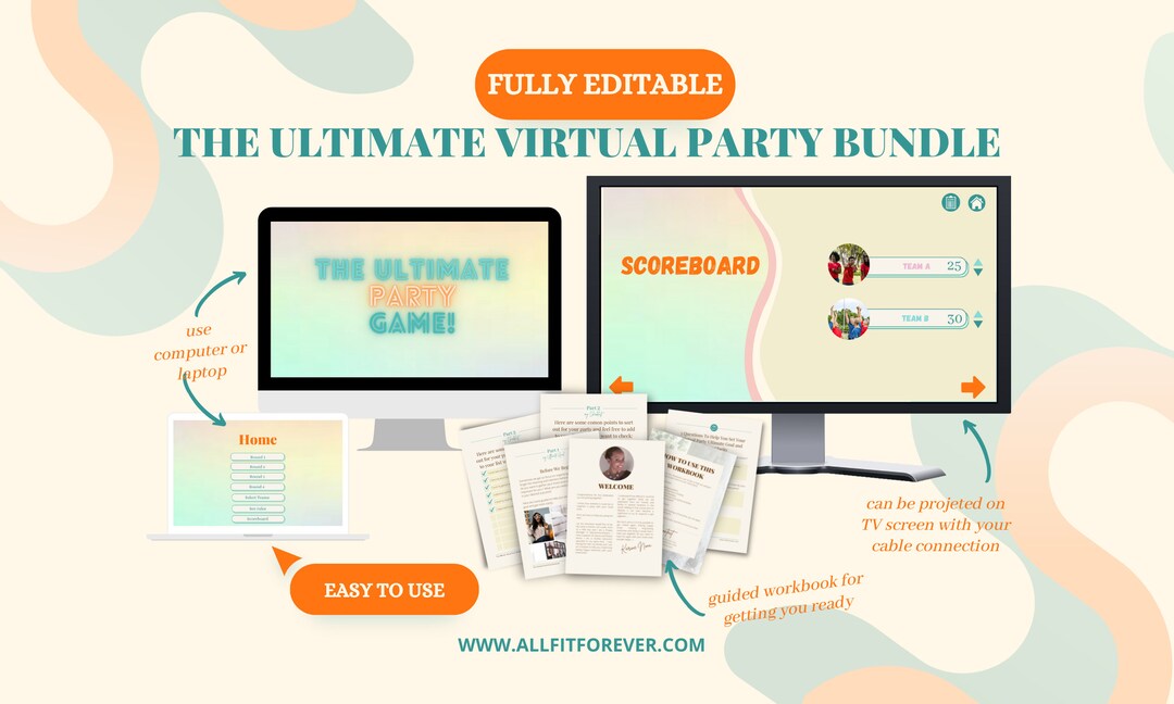 The Ultimate Virtual Party Bundle| Hosting a Zoom Party for Team ...