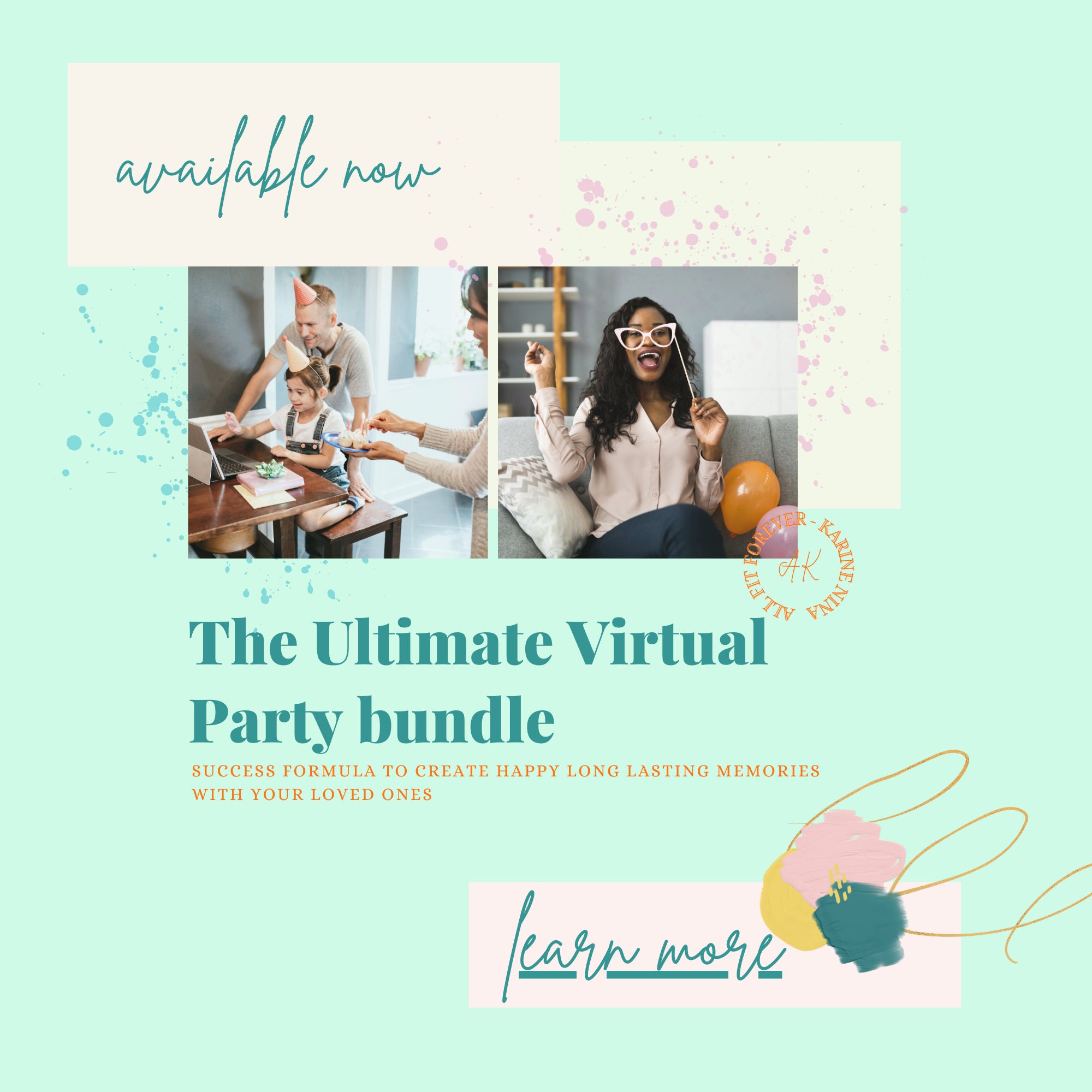 The Ultimate Virtual Party Bundle Hosting a Zoom Party for - Etsy