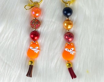 Beaded Fox Keychain - Etsy