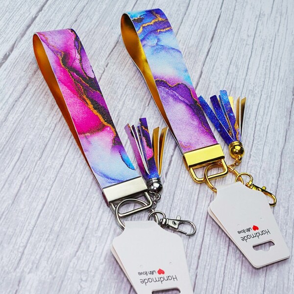 Alcohol Ink Keychain - Etsy