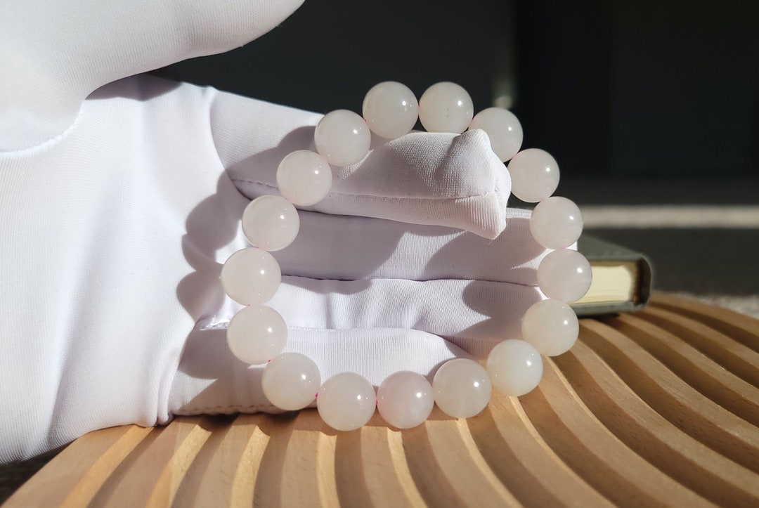 11mm Certified Natural Oufen Lotus Pink Hetian Nephrite Jade Beads ...