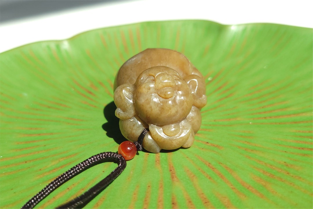 Certifed Hetian Sugar Brown Nephrite Carved Chubby Pigletlucky ...