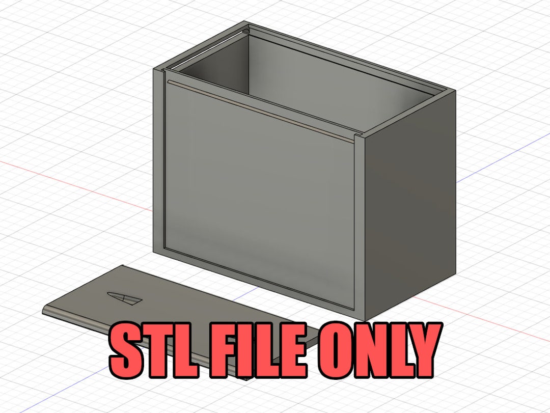 Standard Deck Case STL FILE ONLY 60 Cards Mtg - Etsy