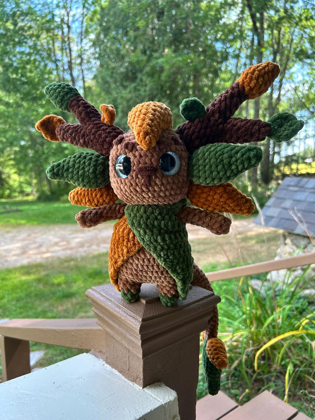 Tree Spirit Plushie, Dryad Stuffed Animal Toy, Handmade With Crochet - Etsy